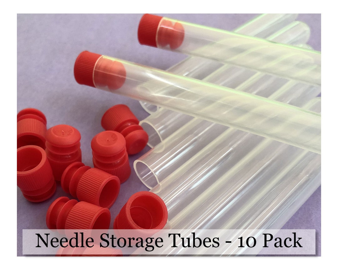 Felting Needle Storage Tube With Cap - 10 Pack - Etsy