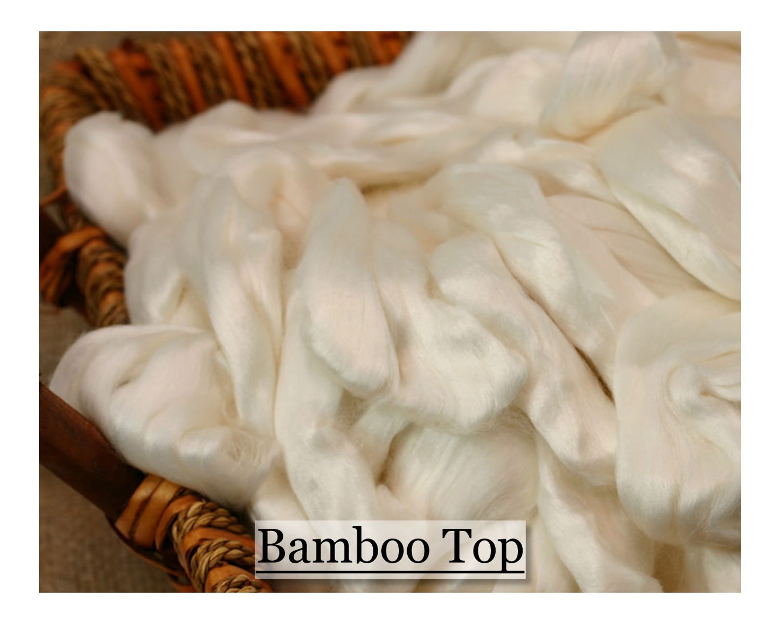 White Bamboo Combed Top Great for Spinning or Blending With Other ...