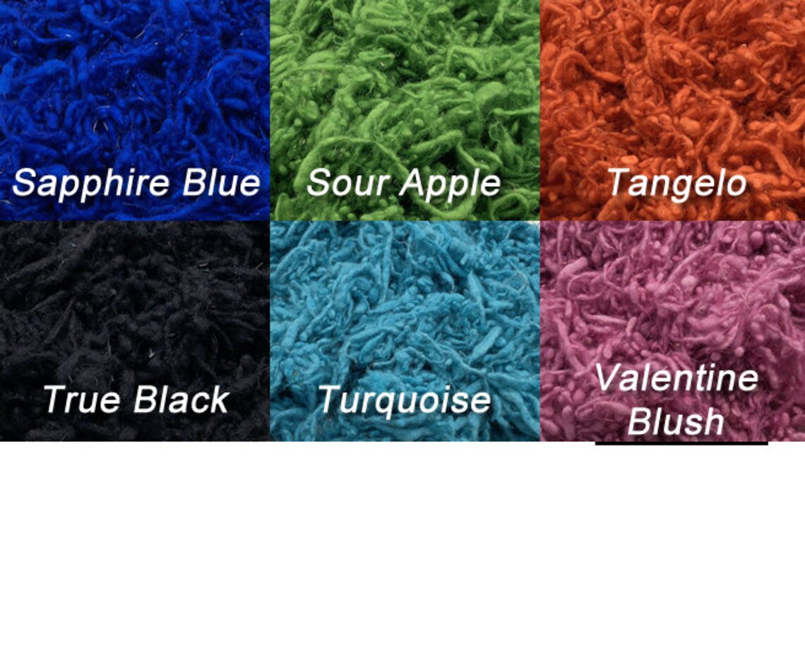 Wool Slubs Hand Dyed Art Batt Effect Fiber Texture | Etsy