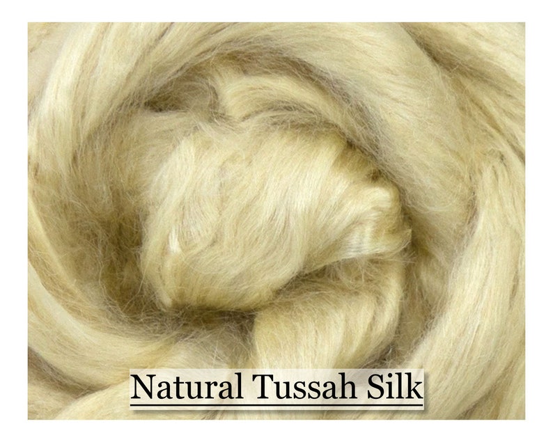 Seda Tussah Natural Fibra Hilanda Fibra Mezclada Tamaños - Etsy España