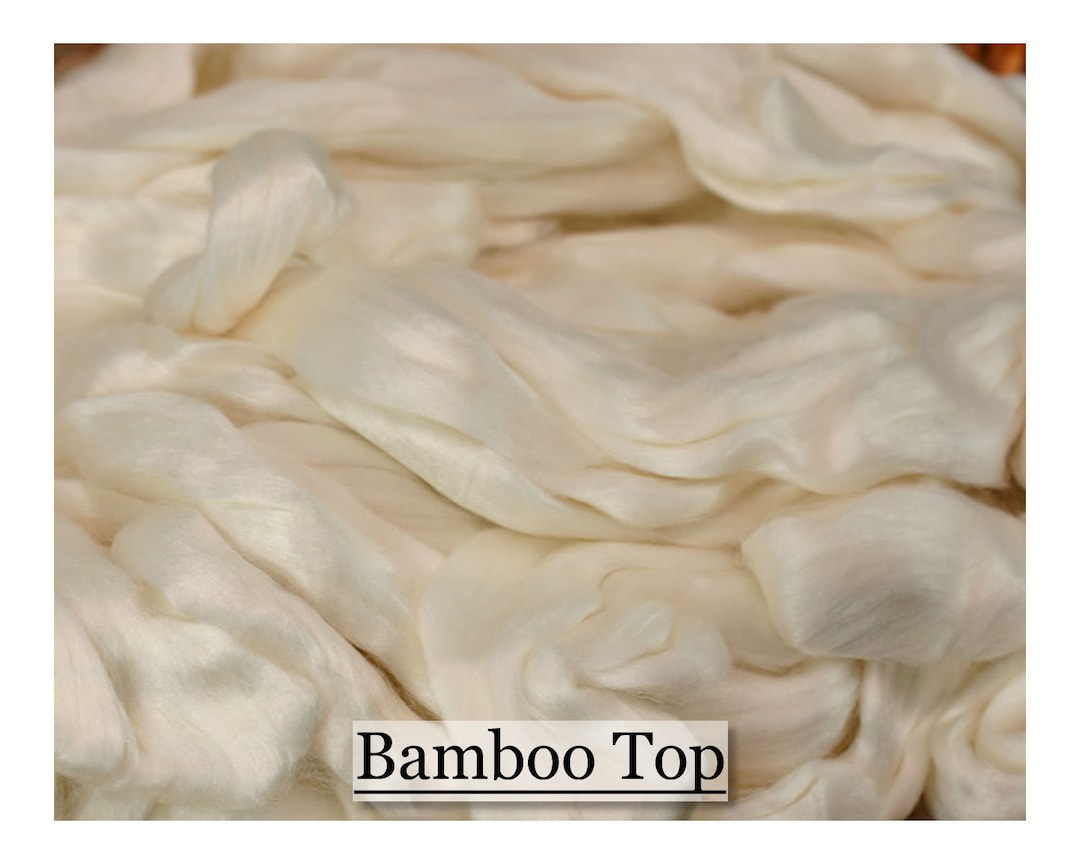 White Bamboo Combed Top Great for Spinning or Blending With Other ...
