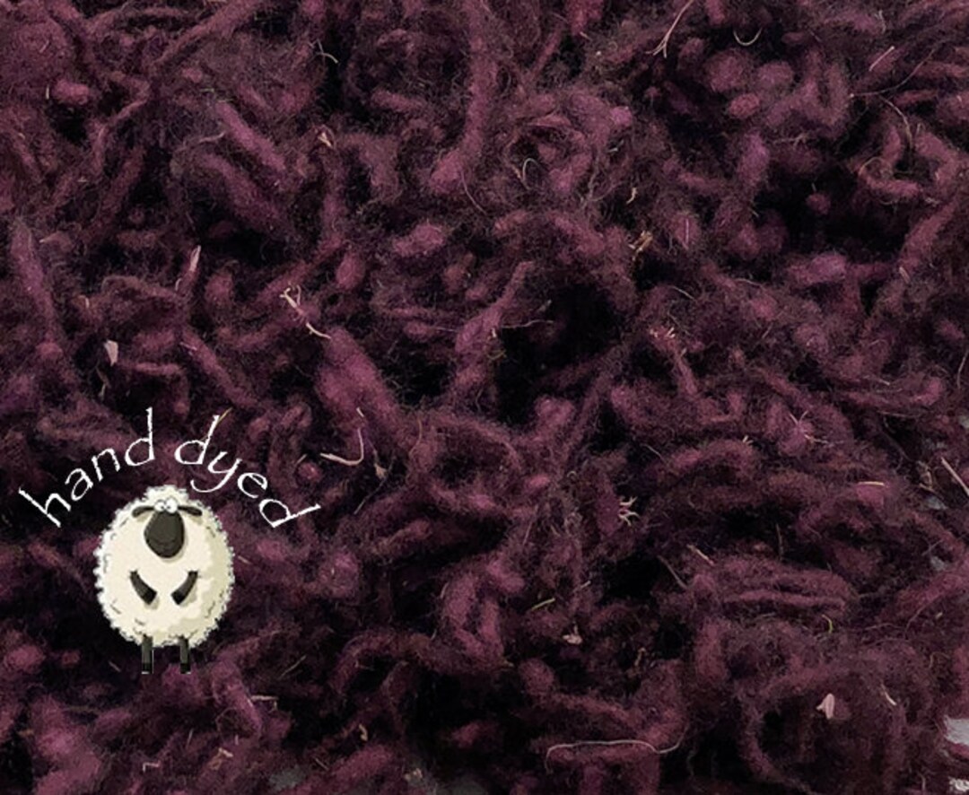 Wool Slubs Hand Dyed Art Batt Effect Fiber Texture - Etsy