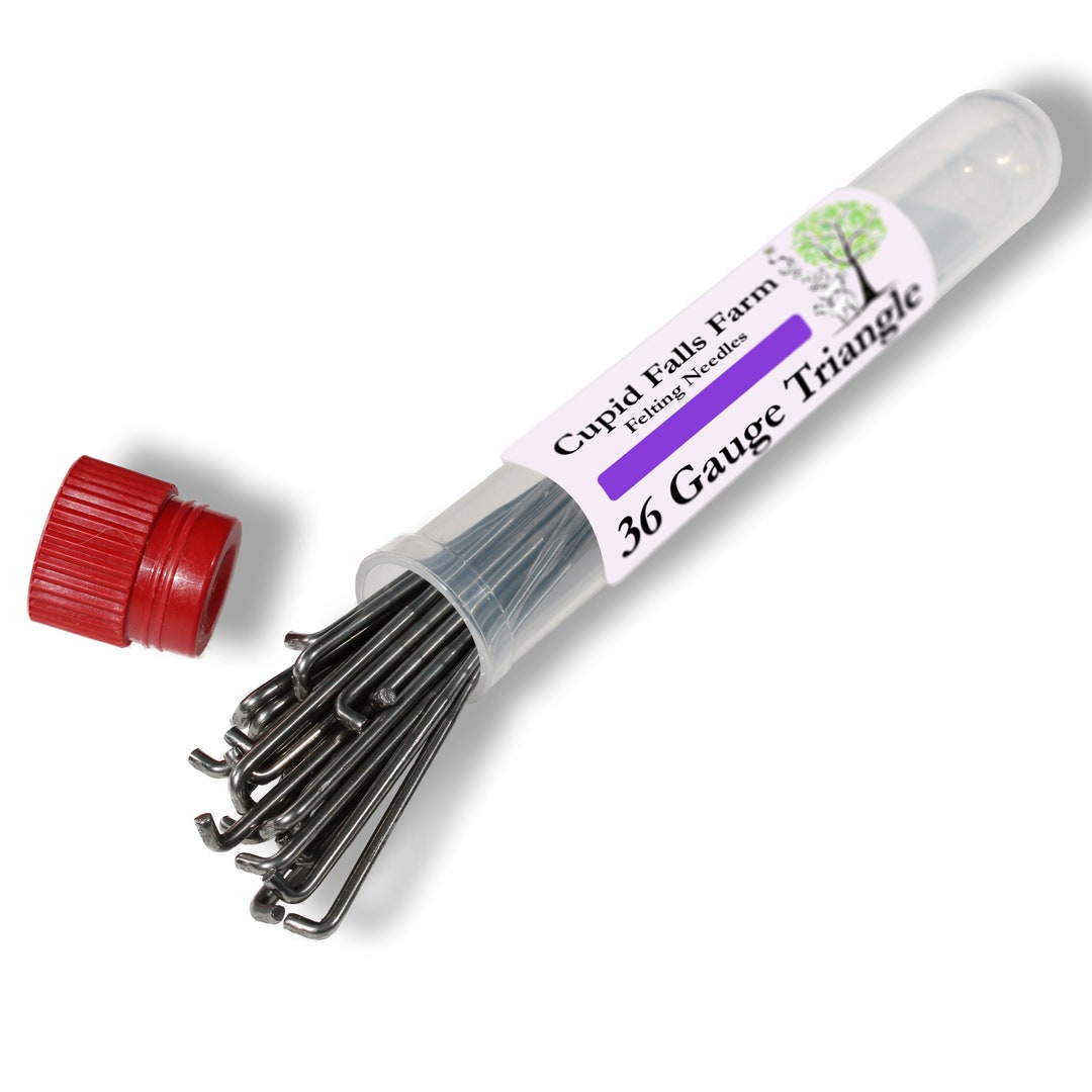 36 Gauge Triangular Felting Needles. A Semi-course Needle Used for ...