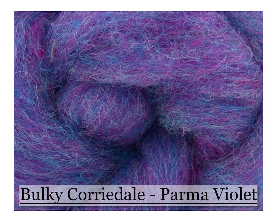 Parma Violet - Corriedale Wool - Tutti Frutti Series - Needle Felting ...