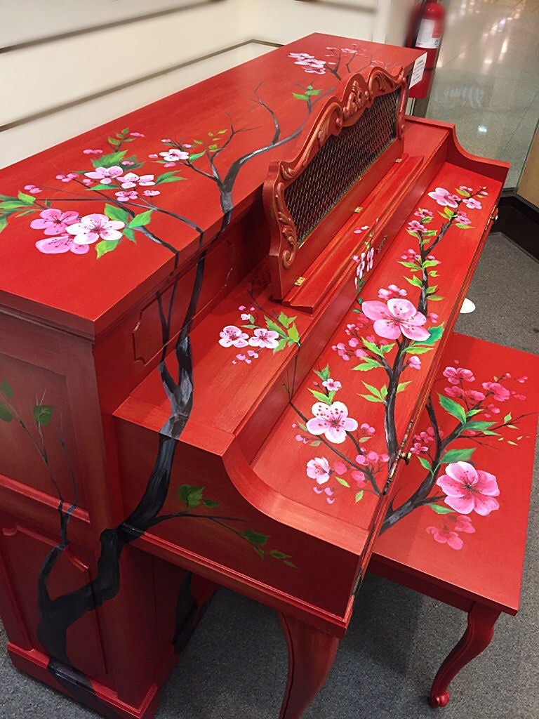 Spring Melody - Hand Painted Piano - Etsy