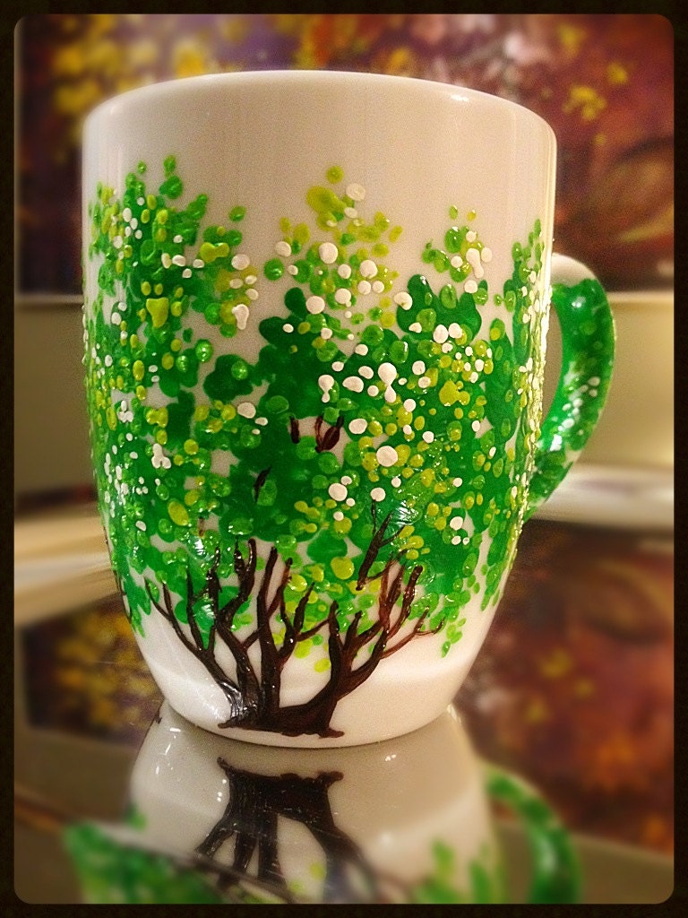 Trees of Joy Green 1 Coffee Mug | Etsy