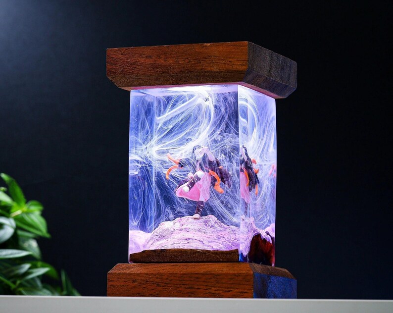 Nezuko Demon Lamp – Anime Resin Night Light – Gift for Demon Fans - Etsy