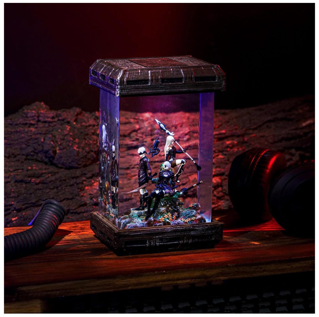 Yorga 2B Nier Automata Headphone Stand Nier Night Lamp, Personalized ...