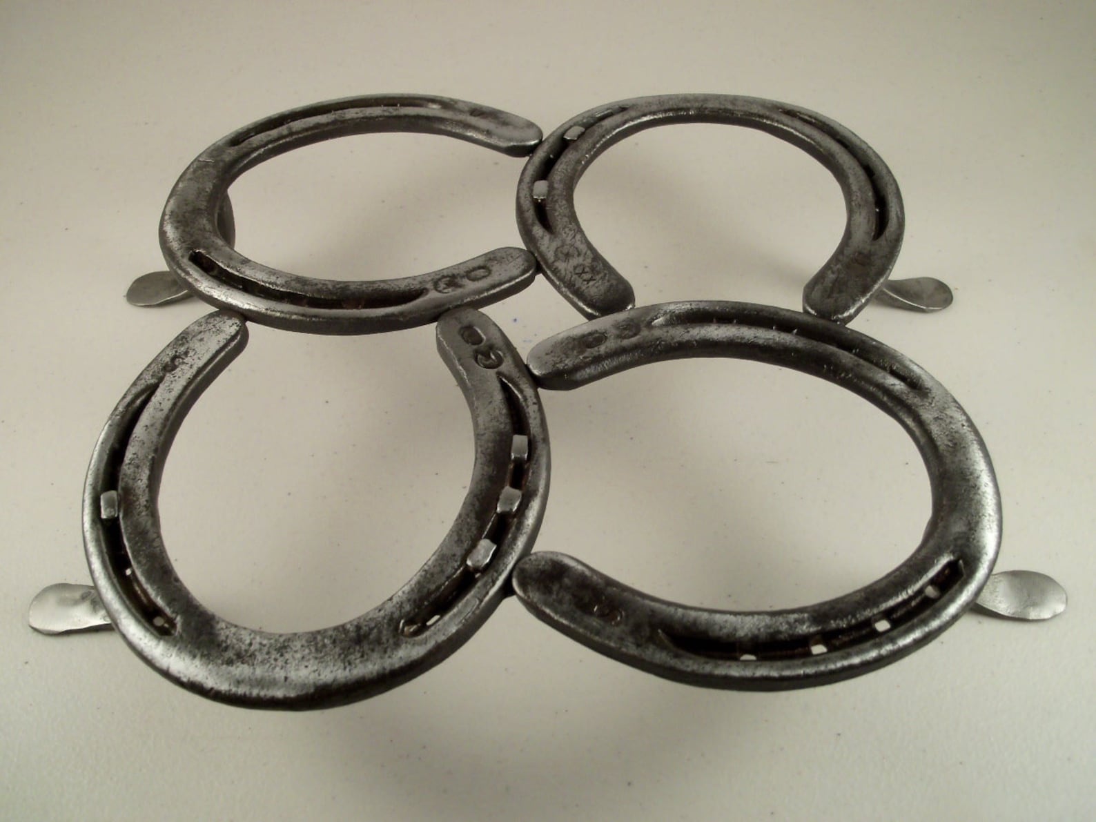 Horse Shoe Trivet With Hand Forged Legs - Etsy