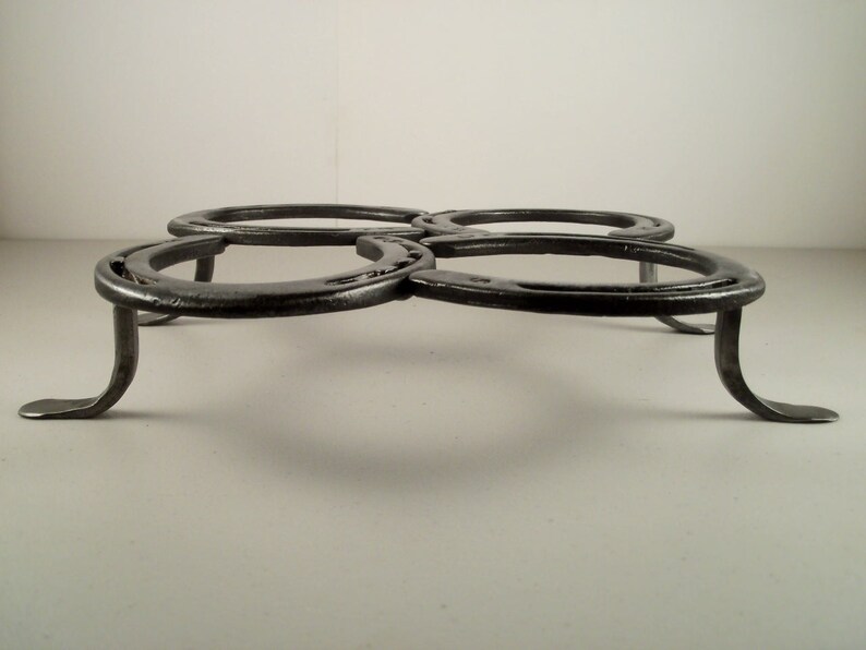 Horse Shoe Trivet With Hand Forged Legs - Etsy