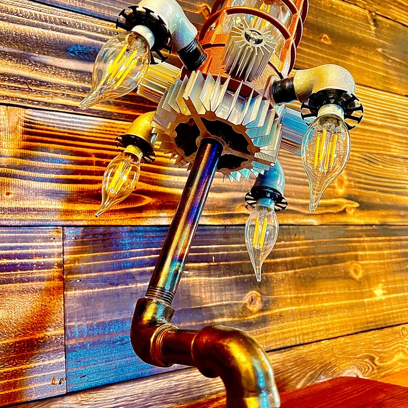 Steam Punk Lamp - Etsy