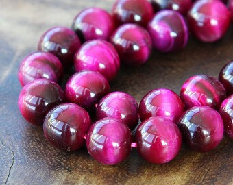 Pink tigers eye | Etsy