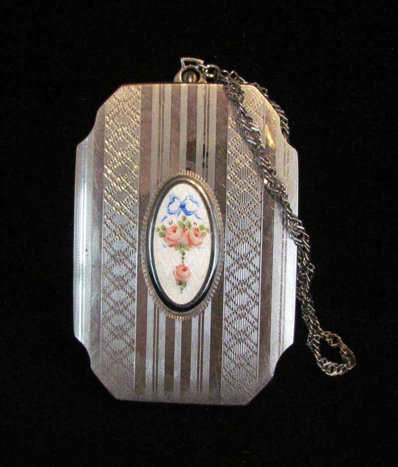Antique Edwardian Compact Purse Dance Compact Powder Compact Rouge ...