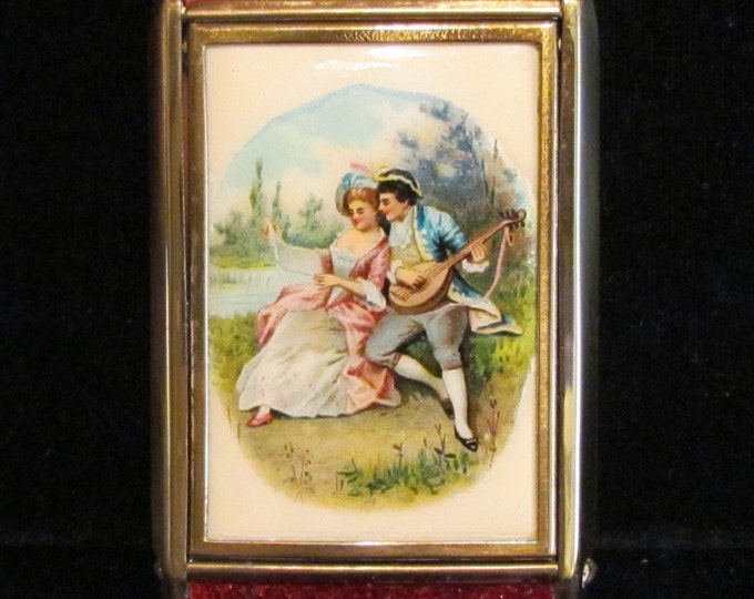 Vintage Celluloid Compact Zell 5th Avenue Powder Compact Rouge Compact ...