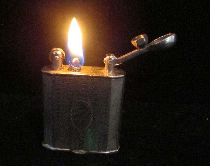 Antique 1910s Lift Arm Lighter MEB Diplomat Silver Tone Lighter Art ...