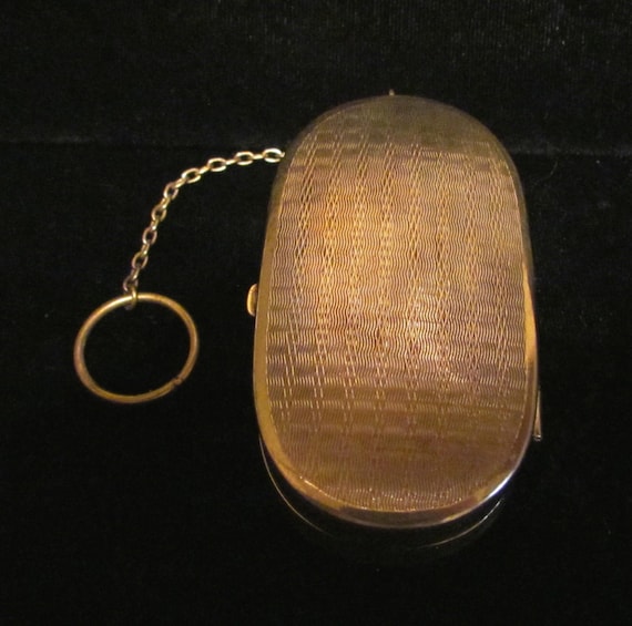 Vintage 1920s Dance Compact Ring Compact Double Compa… - Gem