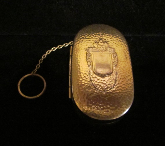 Vintage 1920s Dance Compact Ring Compact Double Compa… - Gem