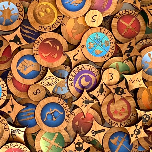 Set of 12 Class Tokens Dungeons and Dragons Pathfinder | Etsy