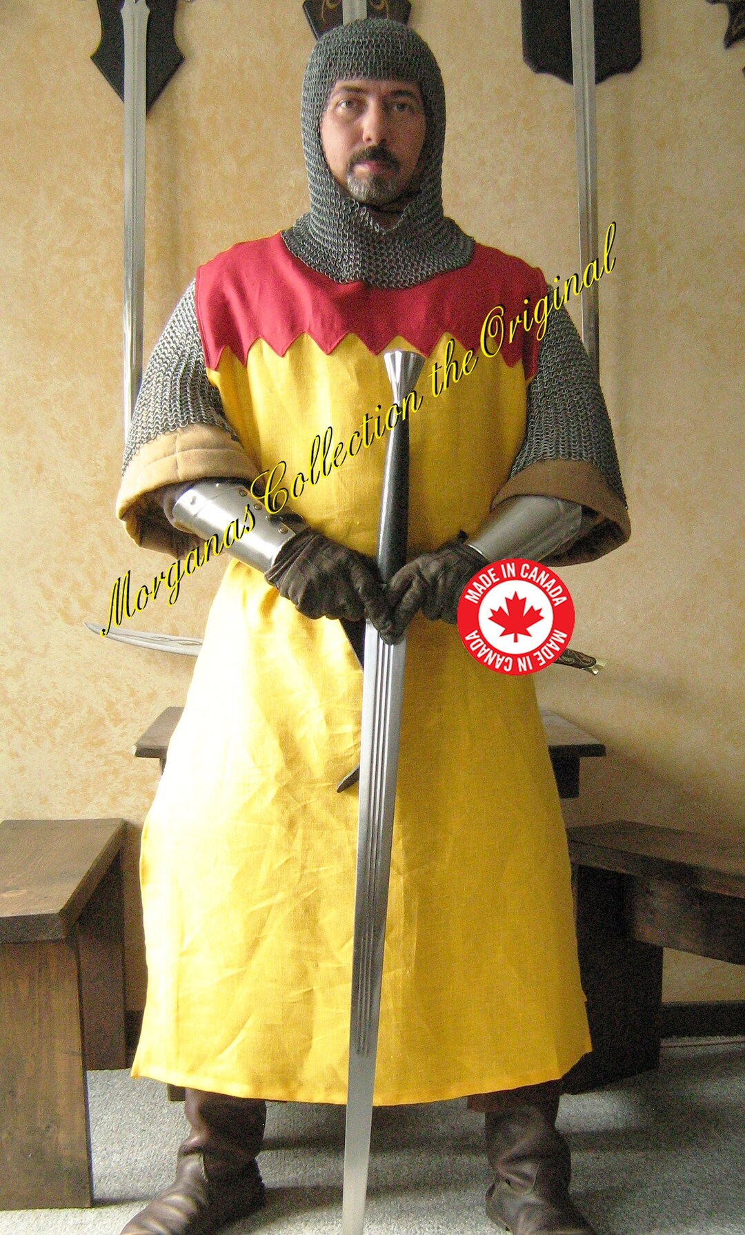 Chevalier Médiéval Héraldique SCA Surcot Tunique Tabard Garb - Etsy France