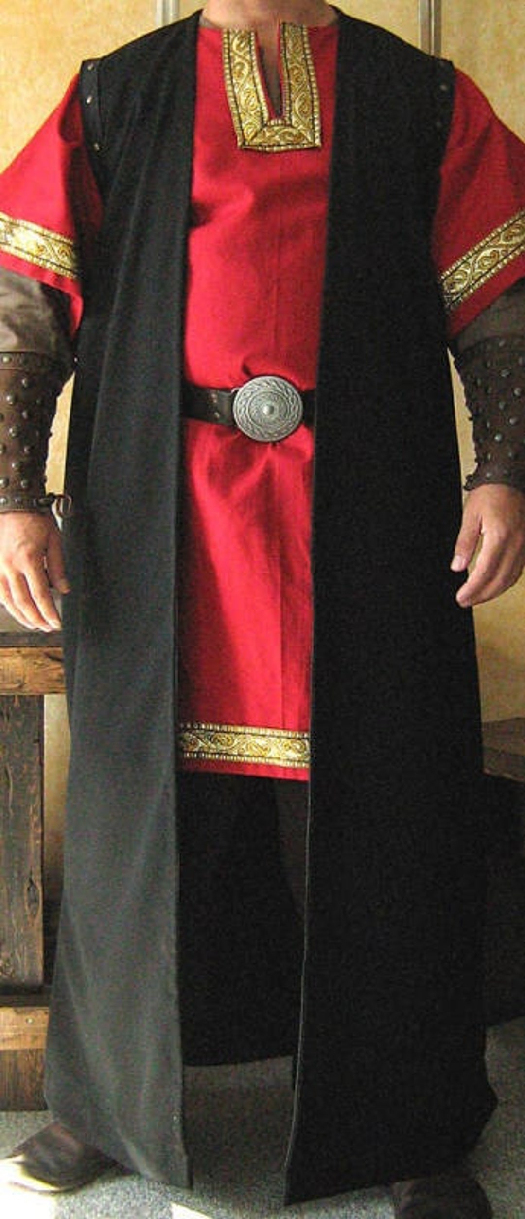 Medieval Celtic Lord King Sleeveless Coat Vest Jacket - Etsy