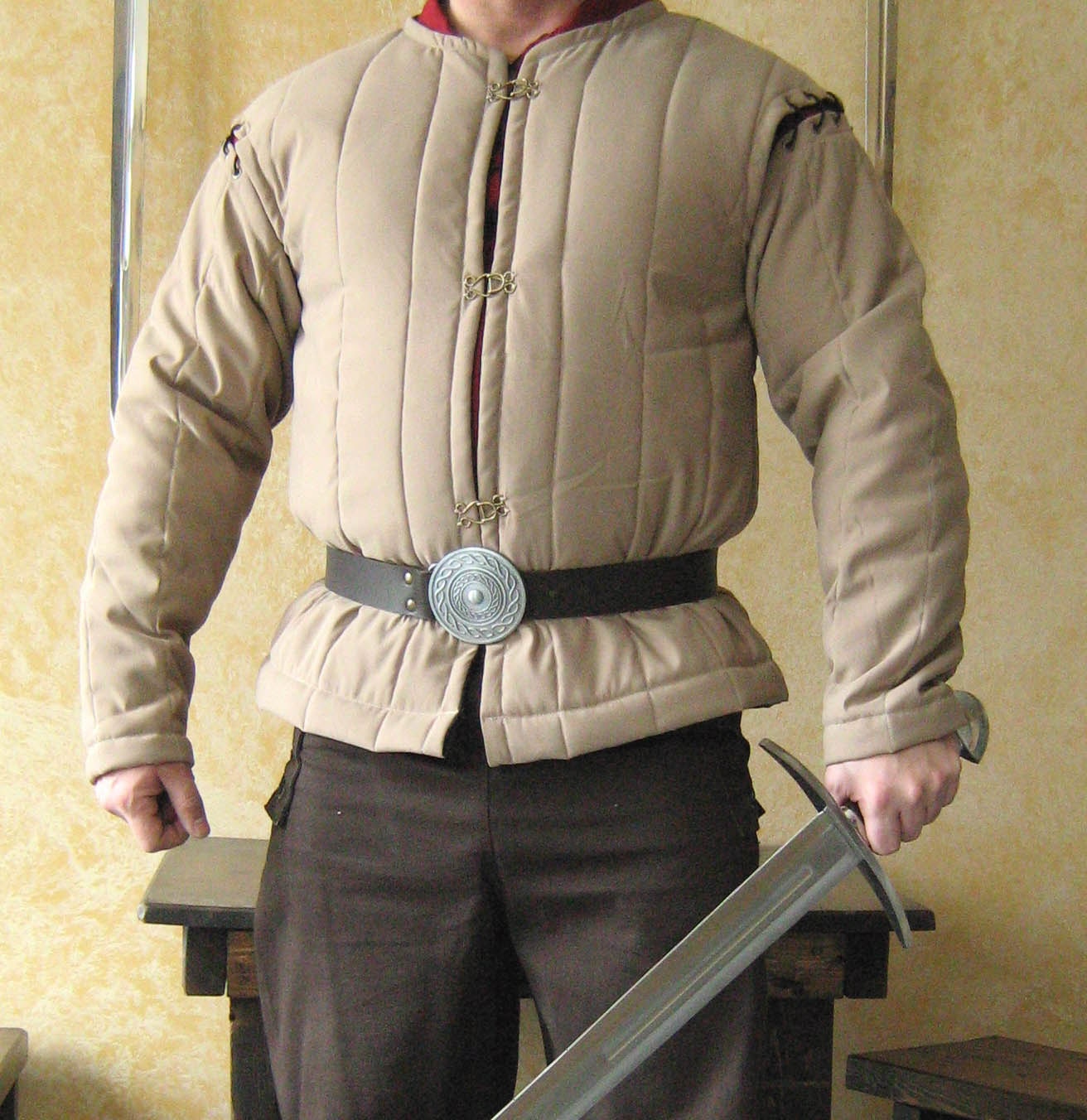 Medieval Warrior Armor Padded Short Gambeson Long Sleeves - Etsy UK