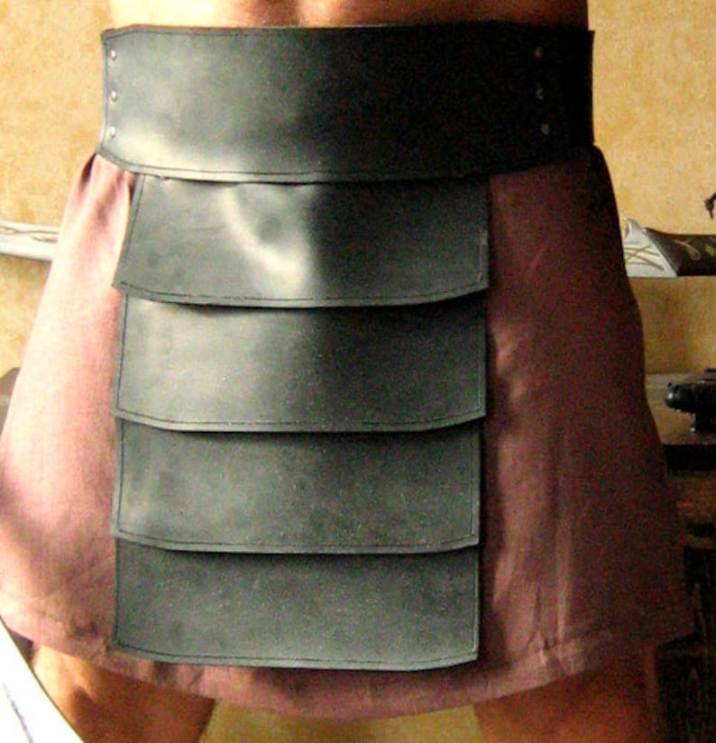 Medieval Barbarian Gladiator Leather Belt Armor - Etsy