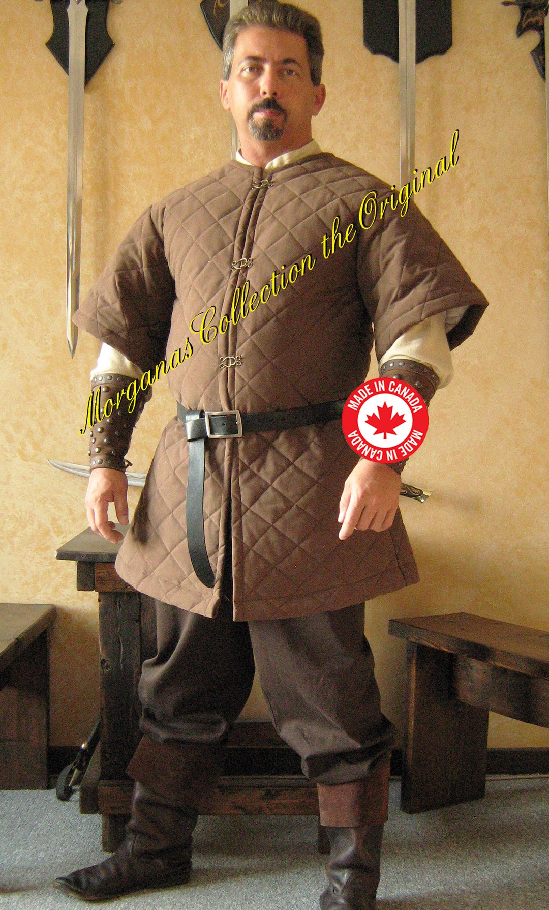 Gambeson Diamond Style Padded Armor Jacket Chainmail Knight - Etsy Canada