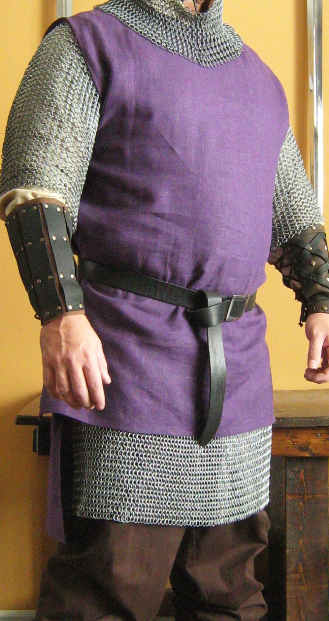 Medieval Knight Men-at-arms Short Sleeveless Surcoat Tunic Short ...