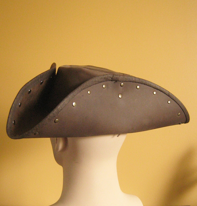 Tricorn Hat Renaissance SCA LARP Leather Pirate Hat Serie | Etsy