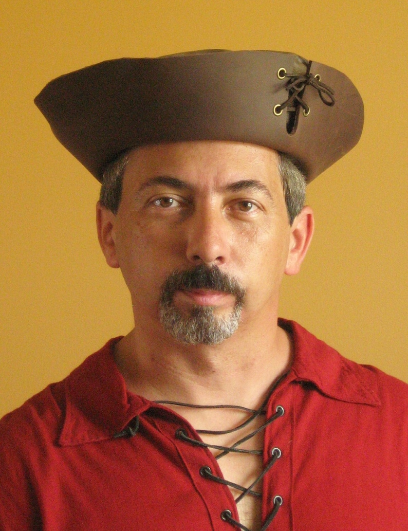 Medieval Celtic Renaissance SCA Larp Leather Merchant Hat - Etsy