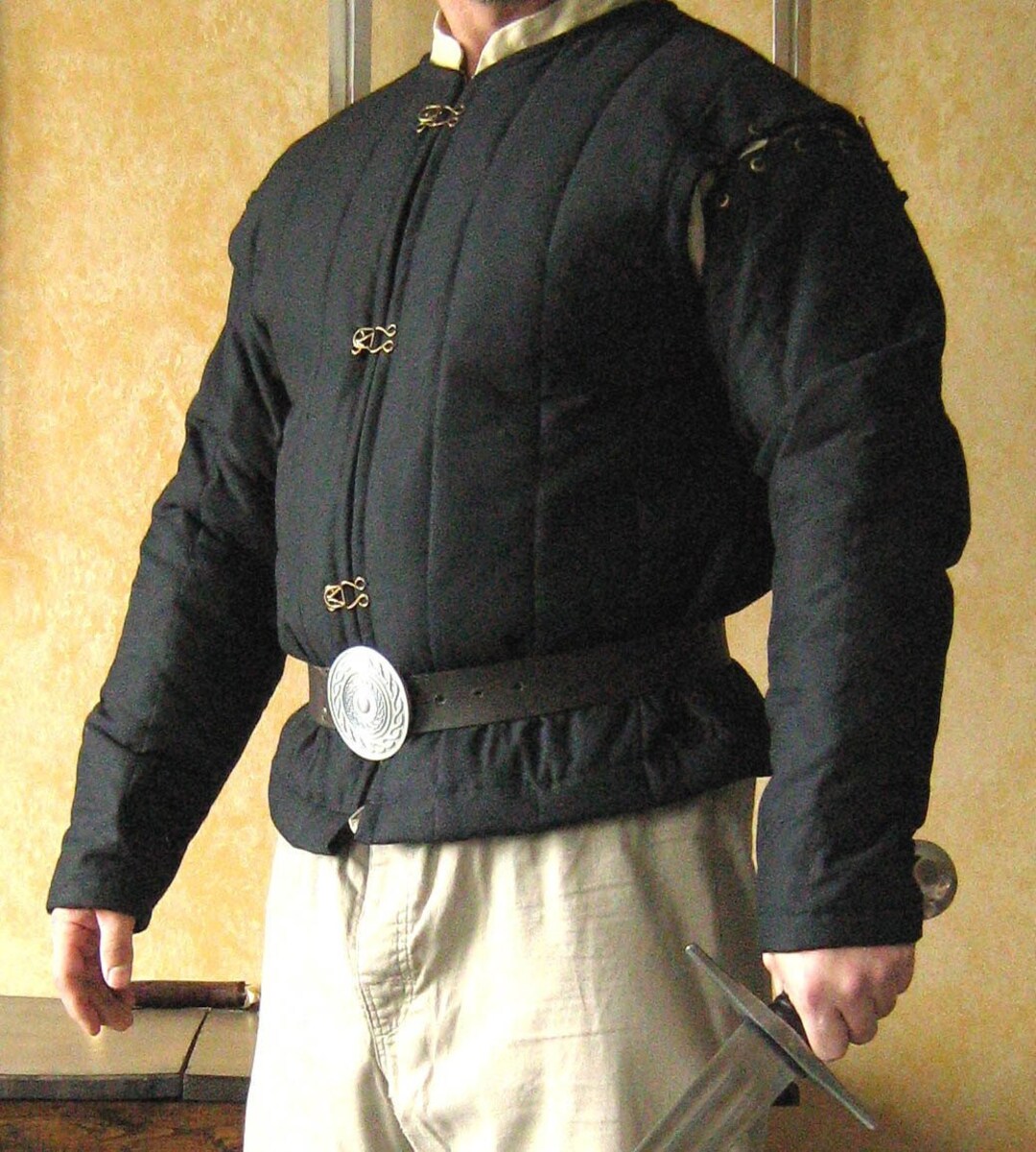 Medieval Celtic Viking Armor Padded Short Gambeson Long Sleeves - Etsy