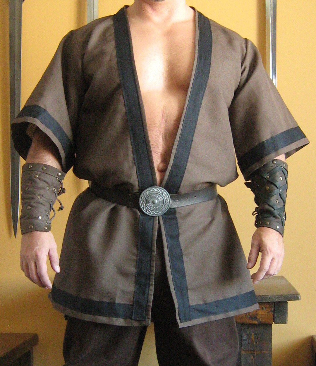 Medieval Celtic Lord King Mid-arms Sleeves Coat Vest Jacket Deluxe - Etsy