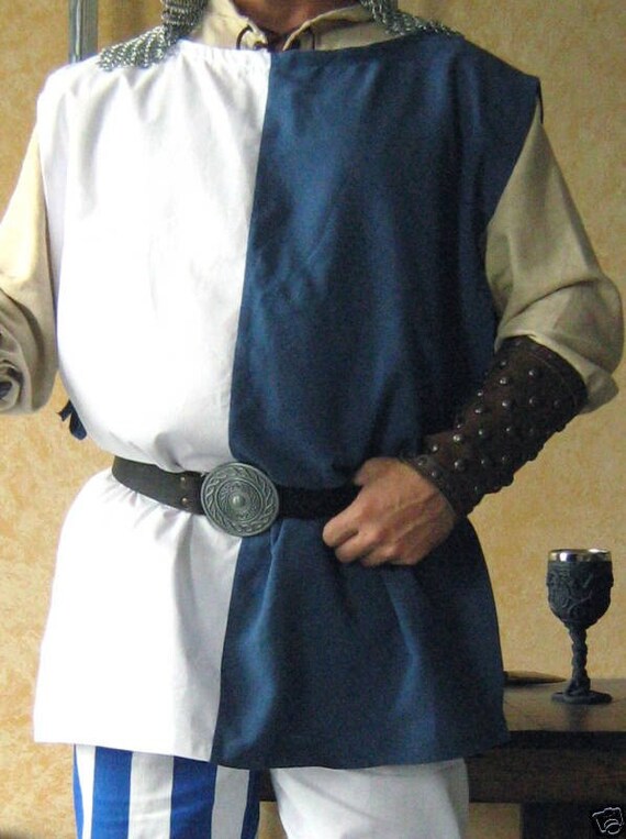 Medieval Knight Heraldry SCA 2 Colors Short Surcoat Tunic - Etsy