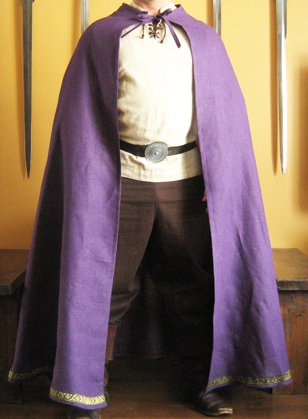 Medieval Knight Celtic Noble Cape Cloak Deluxe - Etsy