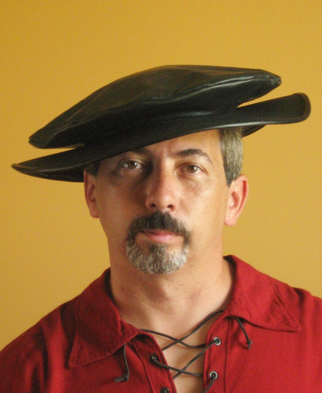 Medieval Celtic Renaissance SCA Larp Leather Empire Leather Hat Large ...