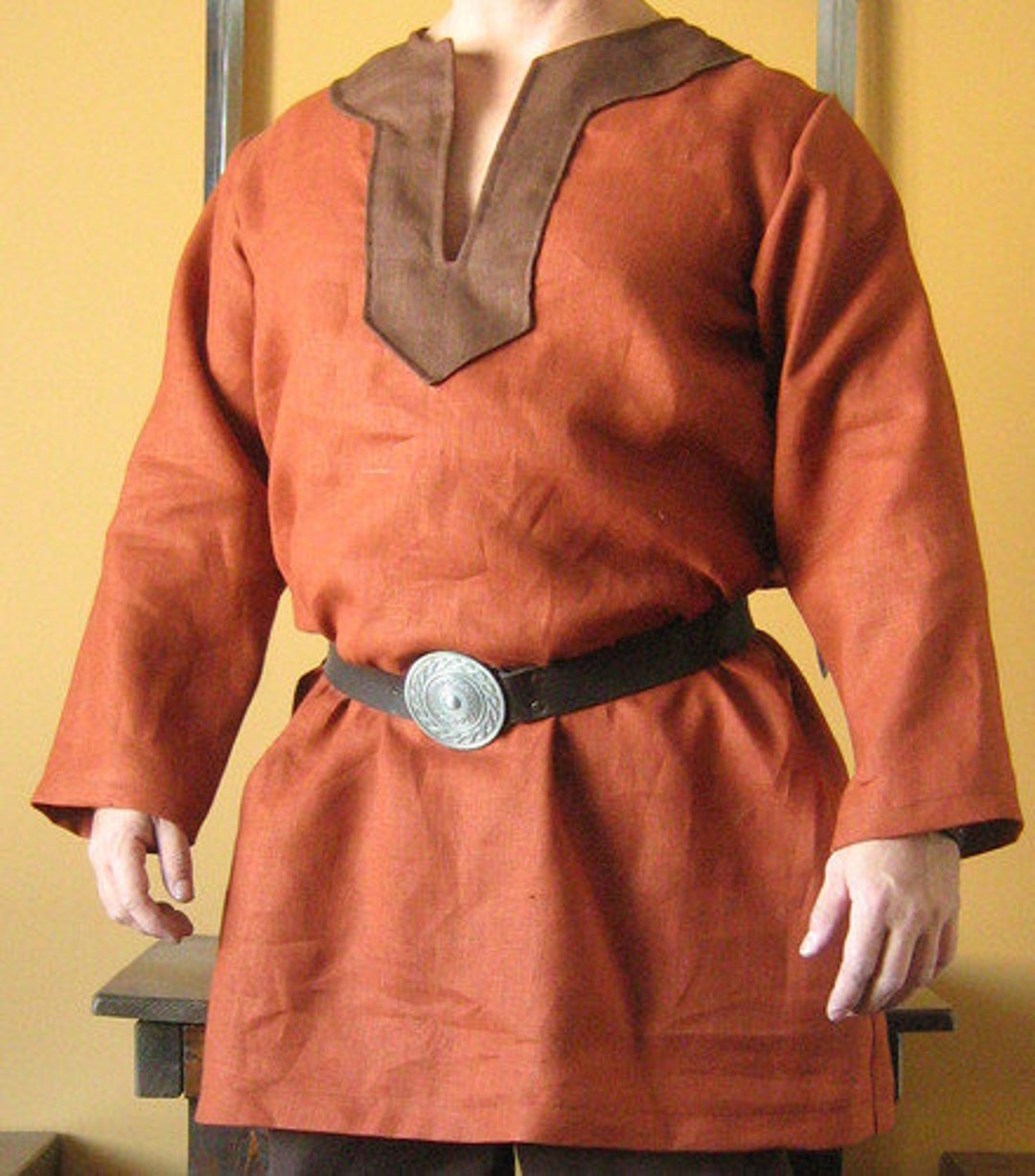 Medieval Celtic Viking Norman Shirt With Collar - Etsy