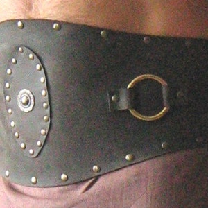 Medieval Gladiator Large Leather Belt Armor - Etsy
