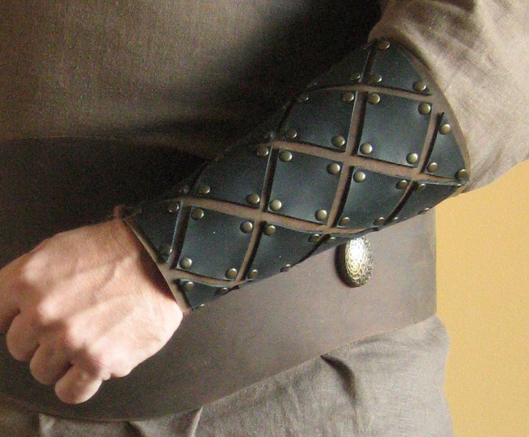 Medieval Armor Celtic Viking Bracers Deluxe 2 Colors - Etsy UK
