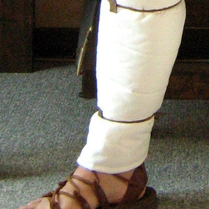 LARP Padded Leg Protector Medieval Gladiator Roman Armor Leg Shin ...