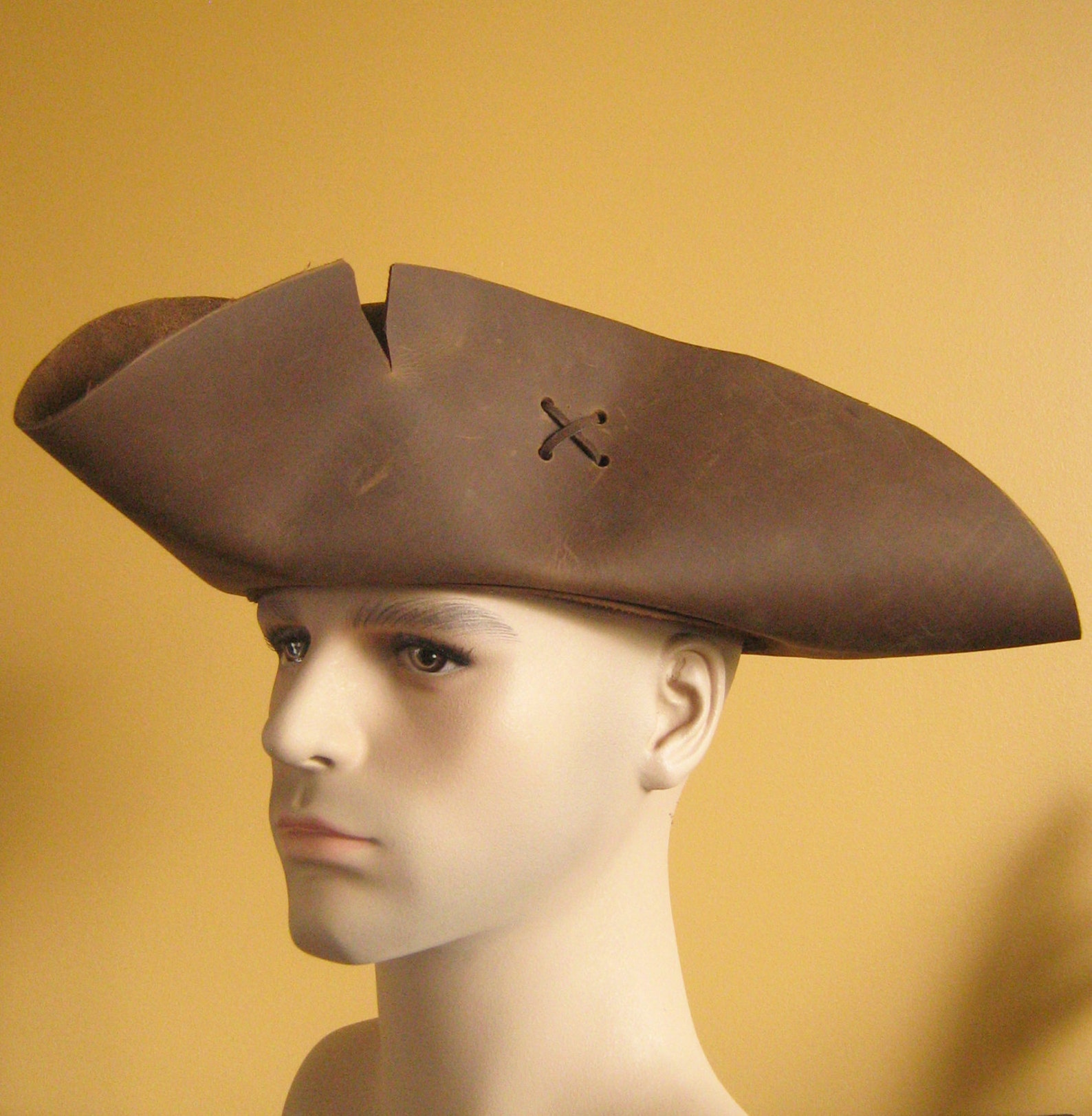 Pirate Hat Renaissance LARP Old Tricorn Pirate Leather Hat - Etsy Canada