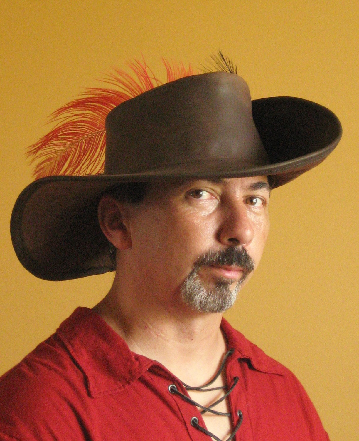 Medieval Celtic Renaissance SCA Larp Leather Musketeer Hat - Etsy