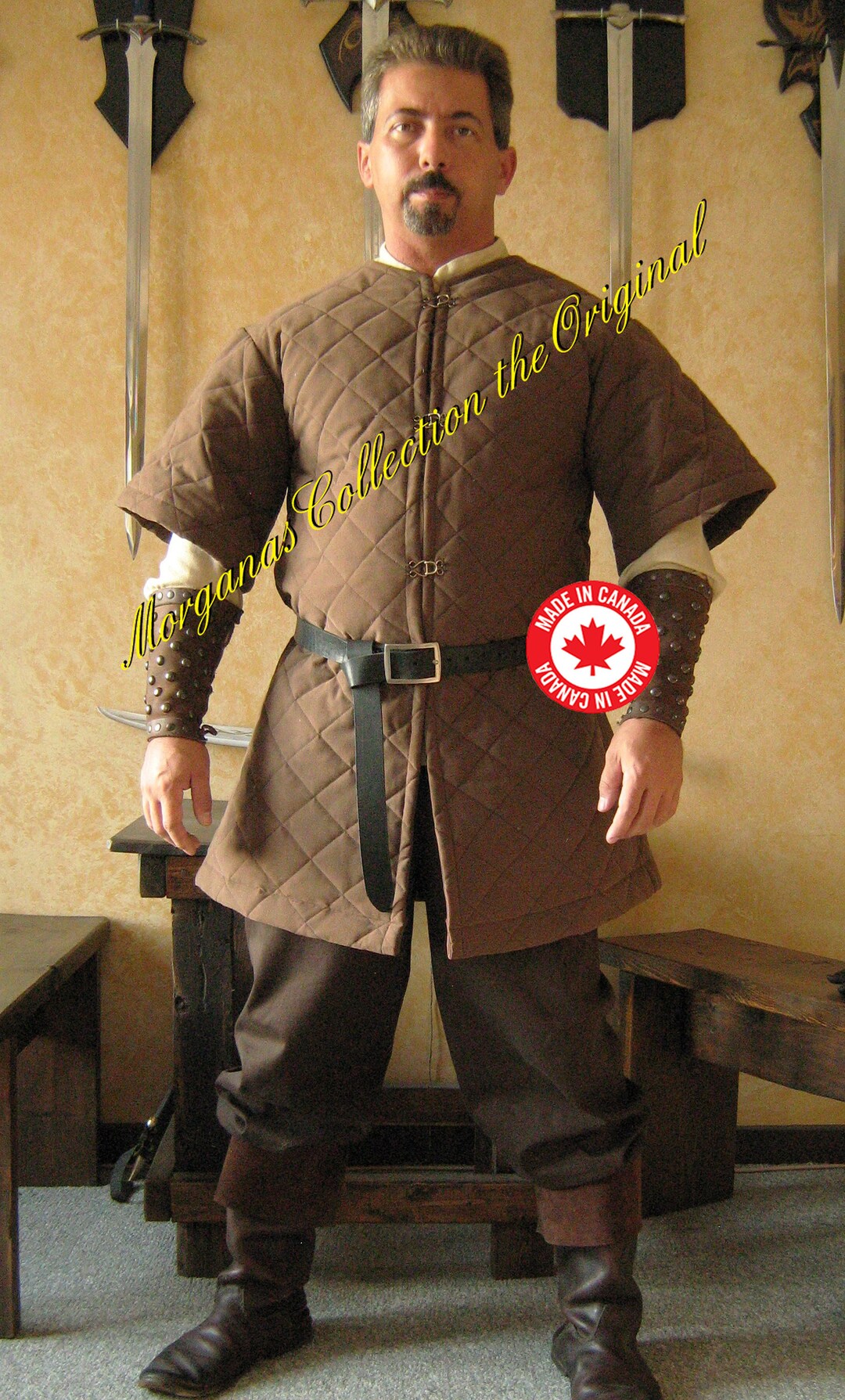 Gambeson Padded Armor Jacket Chainmail Knight Norman Medieval - Etsy UK