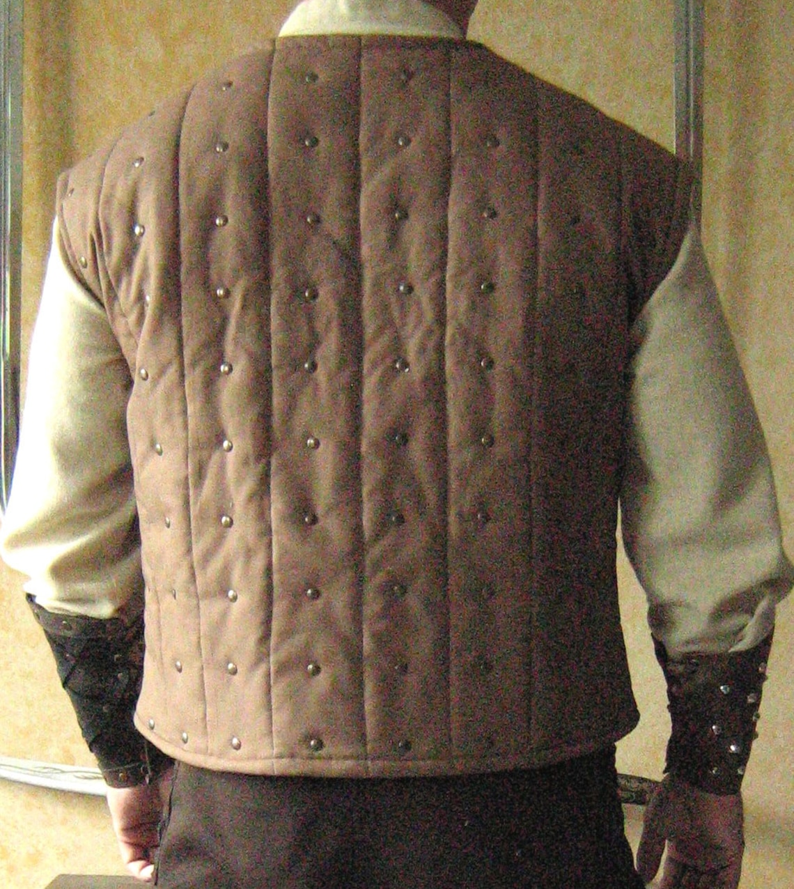 Medieval Padded Gambeson Armor Short Sleeveless Gambeson Armor | Etsy