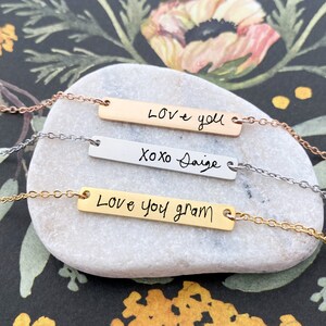 Handwriting Jewelry Etsy