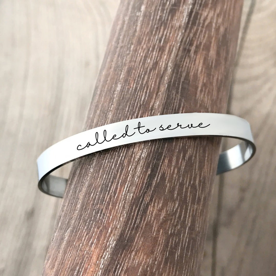 Cursive Called to Serve Missionary Bracelet - LDS Jewelry - Stainless ...