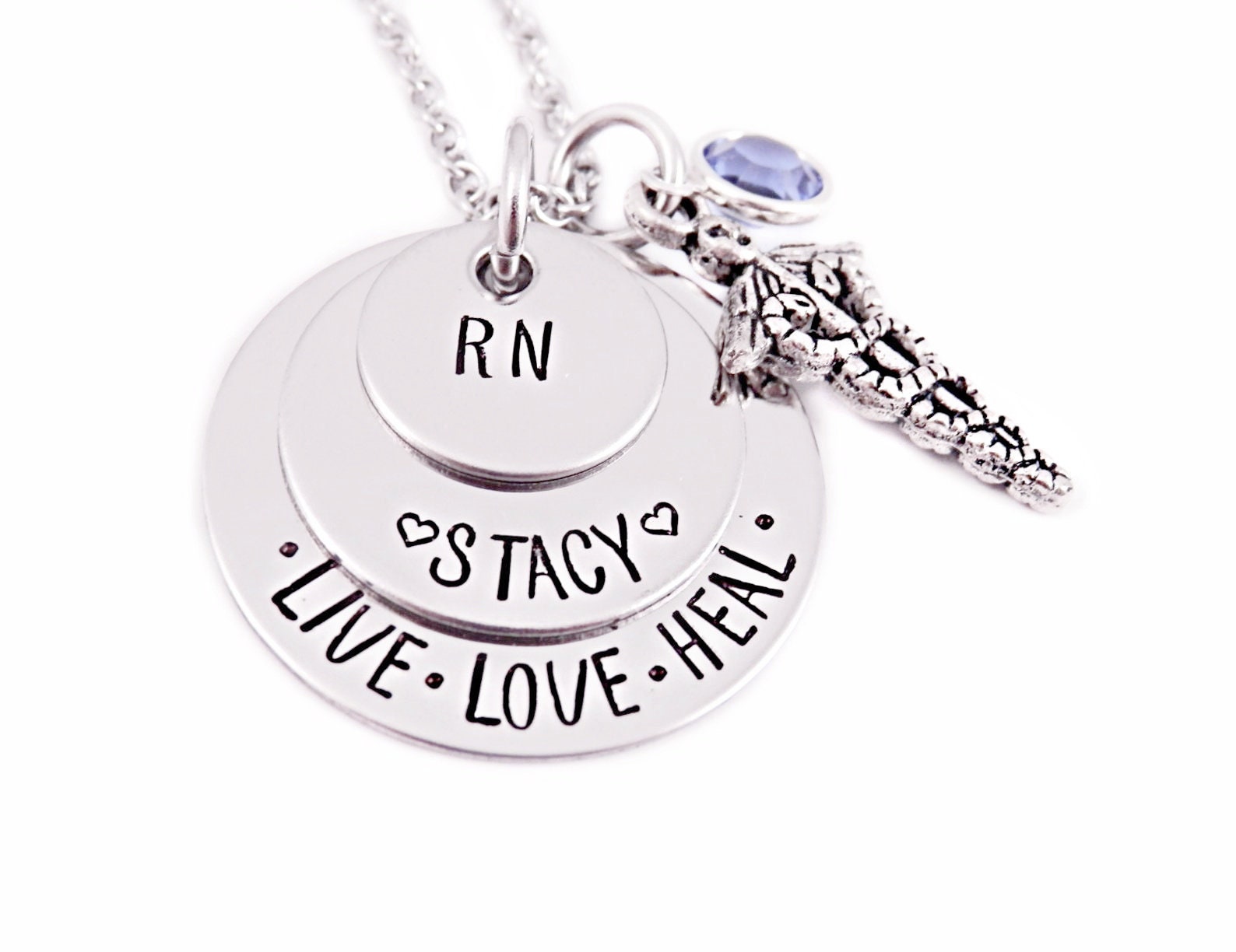 Personalized RN Nurse Necklace - Nurse Gift - Nursing Graduation ...