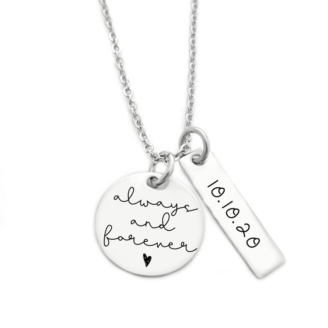 Always and Forever Necklace Personalized Wedding Gift Gift | Etsy