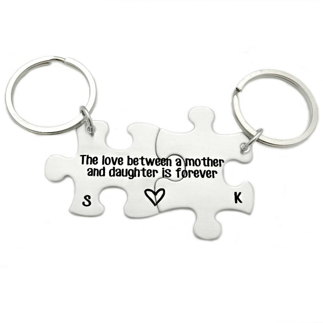 Mother Daughter Puzzle Piece Key Chain Set - Engraved Keychains - the ...