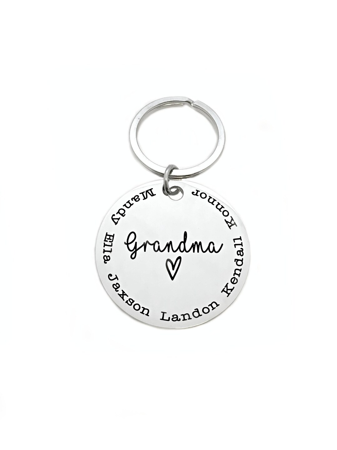 Personalized Grandma Mom Keychain Grandma Key Chain - Etsy