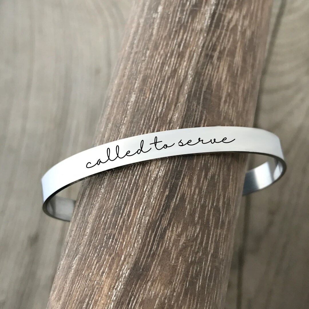 Cursive Called to Serve Missionary Bracelet LDS Jewelry - Etsy
